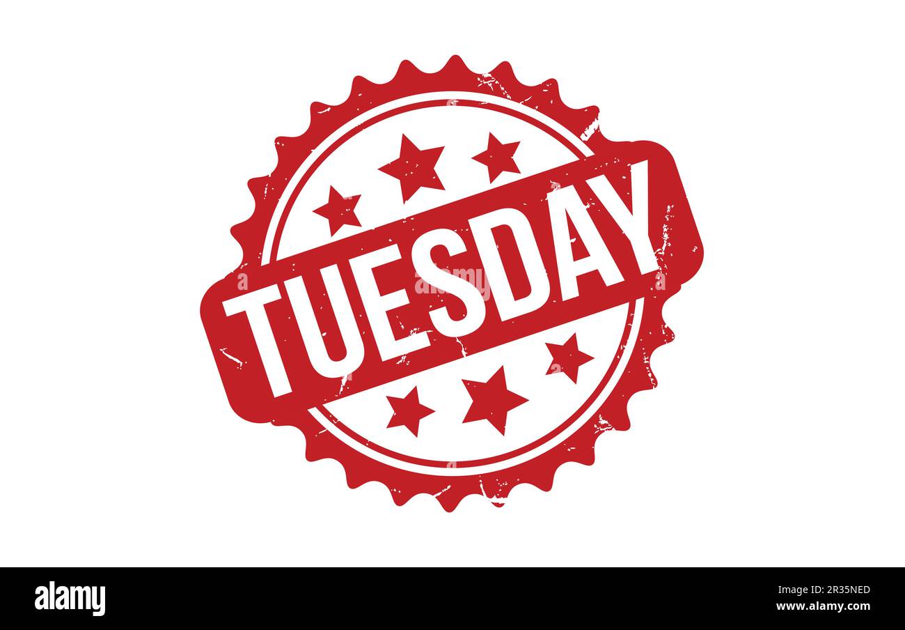 Tuesday rubber grunge stamp seal vector Stock Vector Image & Art - Alamy