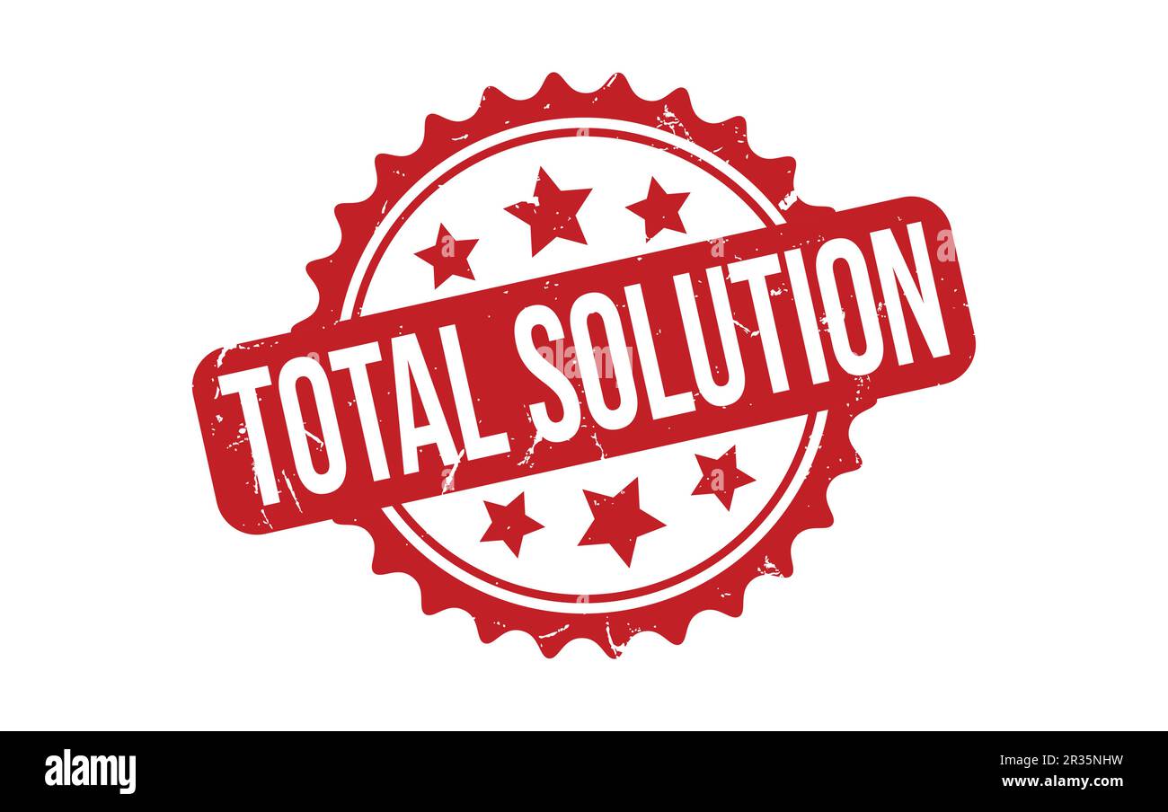 Total Solution Rubber Stamp Seal Vector Stock Vector Image & Art - Alamy