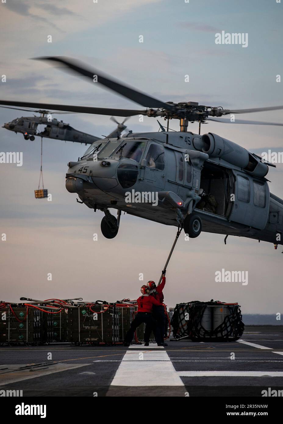 230517-N-EL850-2078 ATLANTIC OCEAN (May 17, 2023) An MH-60S Sea Hawk ...