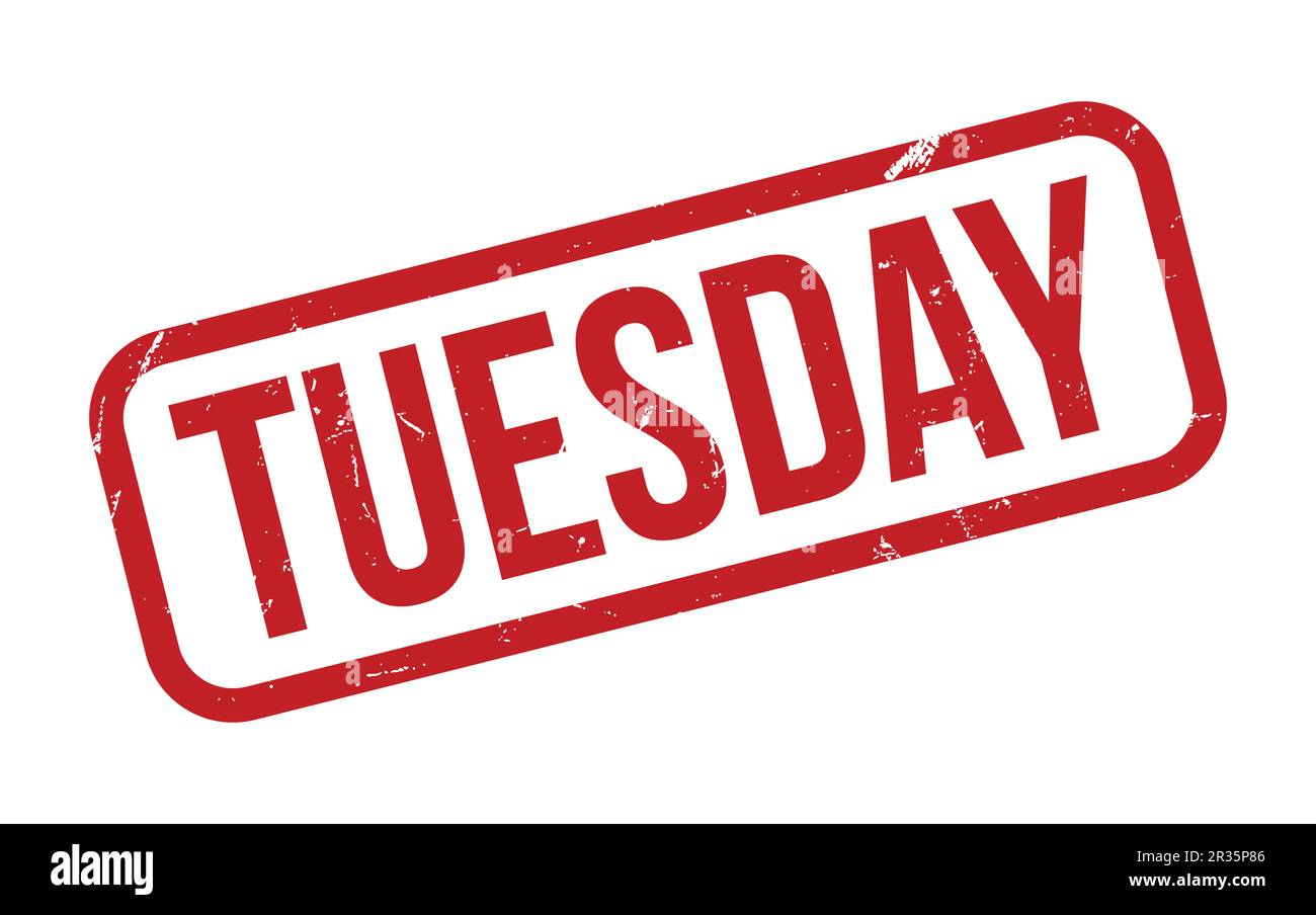 Tuesday Rubber Stamp Seal Vector Stock Vector Image & Art - Alamy
