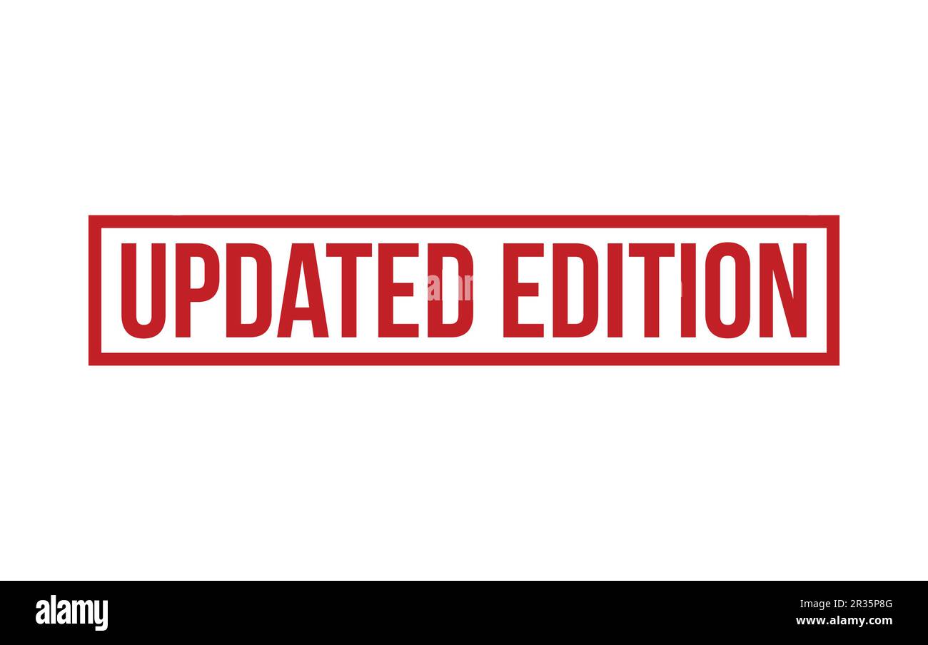 Red Updated Edition Rubber Stamp Seal Vector Stock Vector Image & Art ...