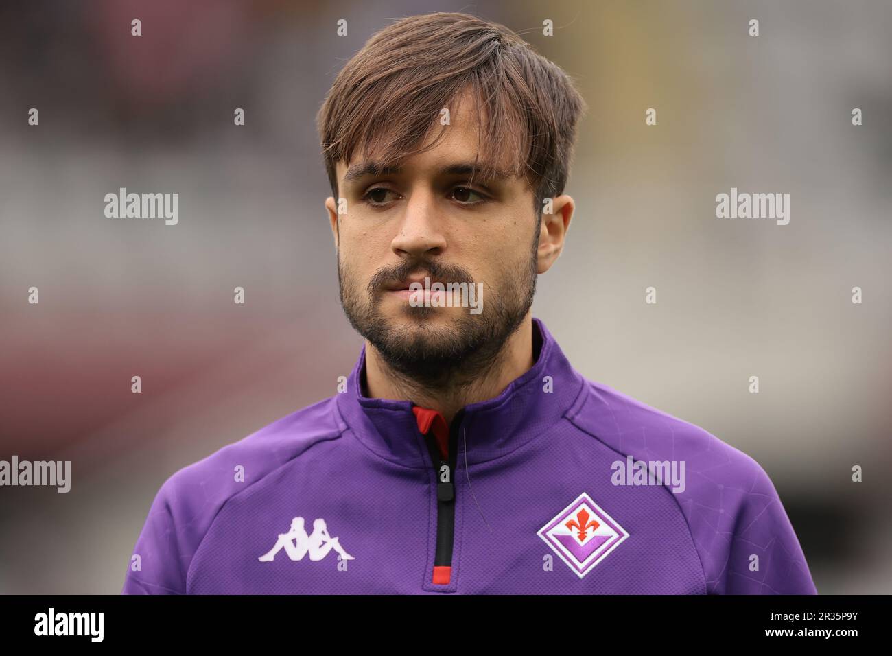 Turin, Italy. 21st May, 2023. Luca Ranieri of ACF Fiorentina looks on ...