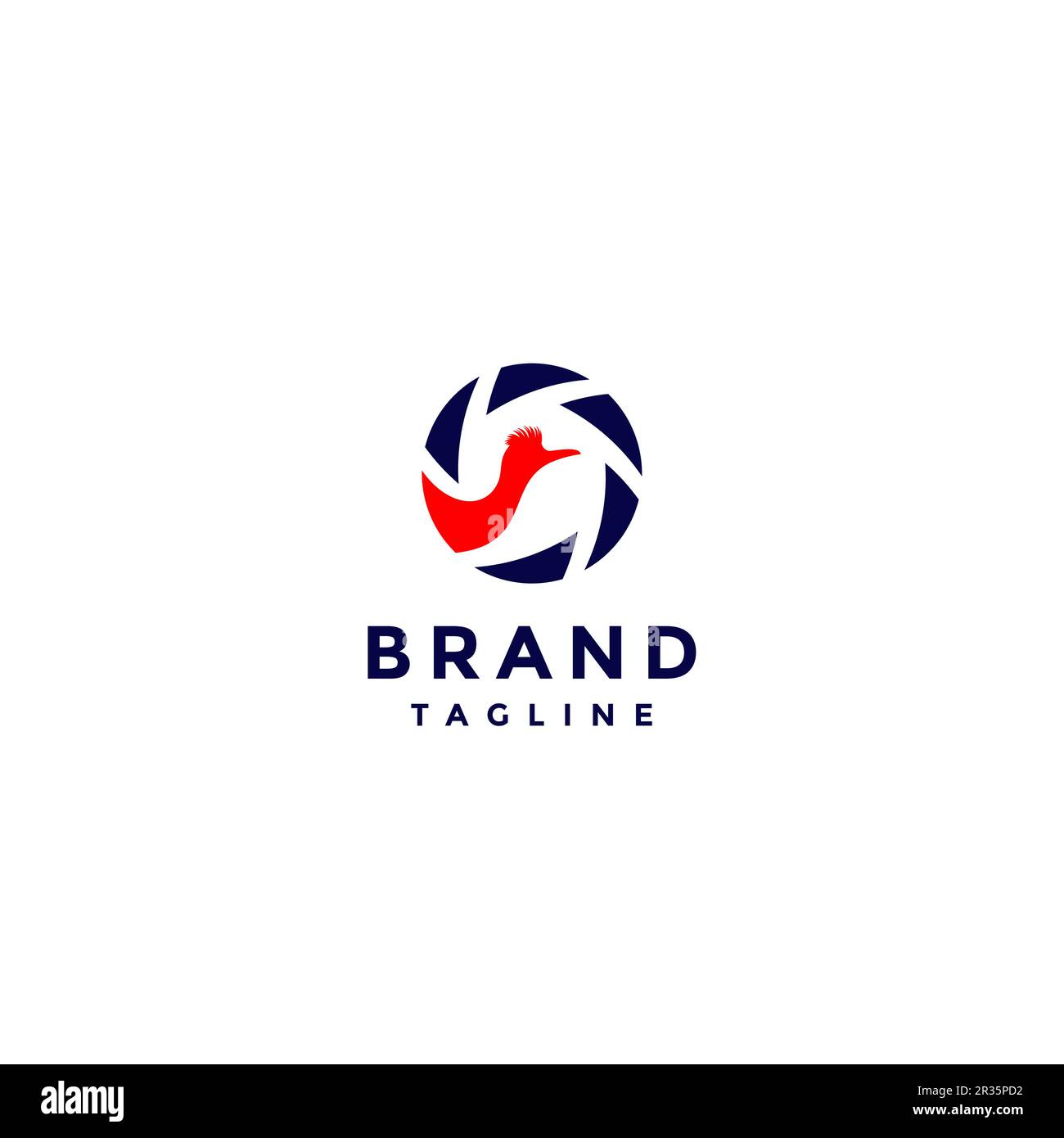 Bird Logo Design on Camera Shutter Icon. Wild nature photography simple ...