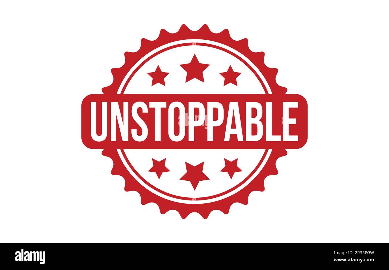 Red Unstoppable Rubber Stamp Seal Vector Stock Vector Image & Art - Alamy