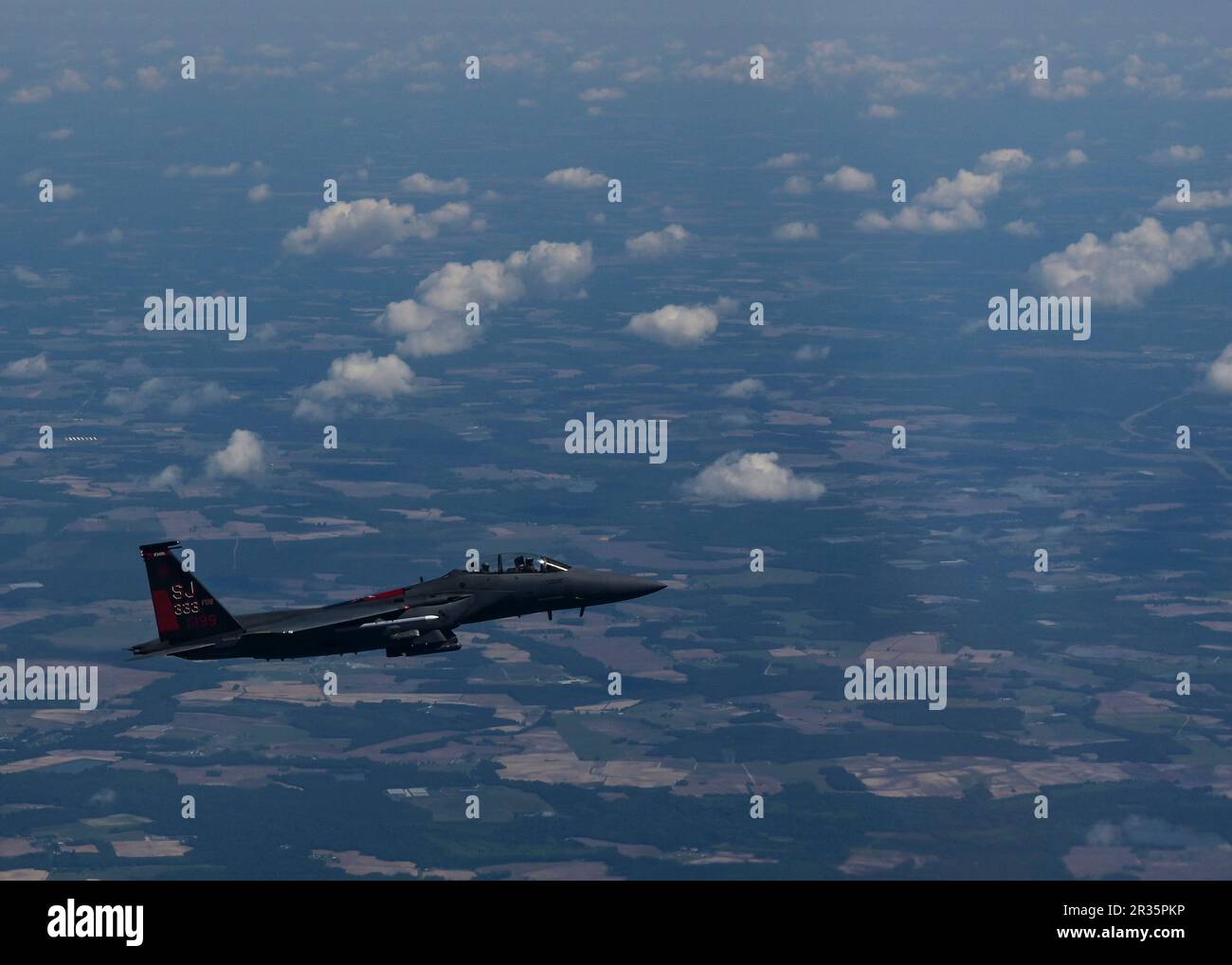 The 333rd Fighter Squadron’s F-15E Strike Eagle flagship flies to take ...
