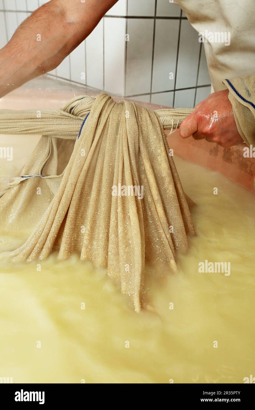 Cheese vat in cheese dairy hi-res stock photography and images - Alamy