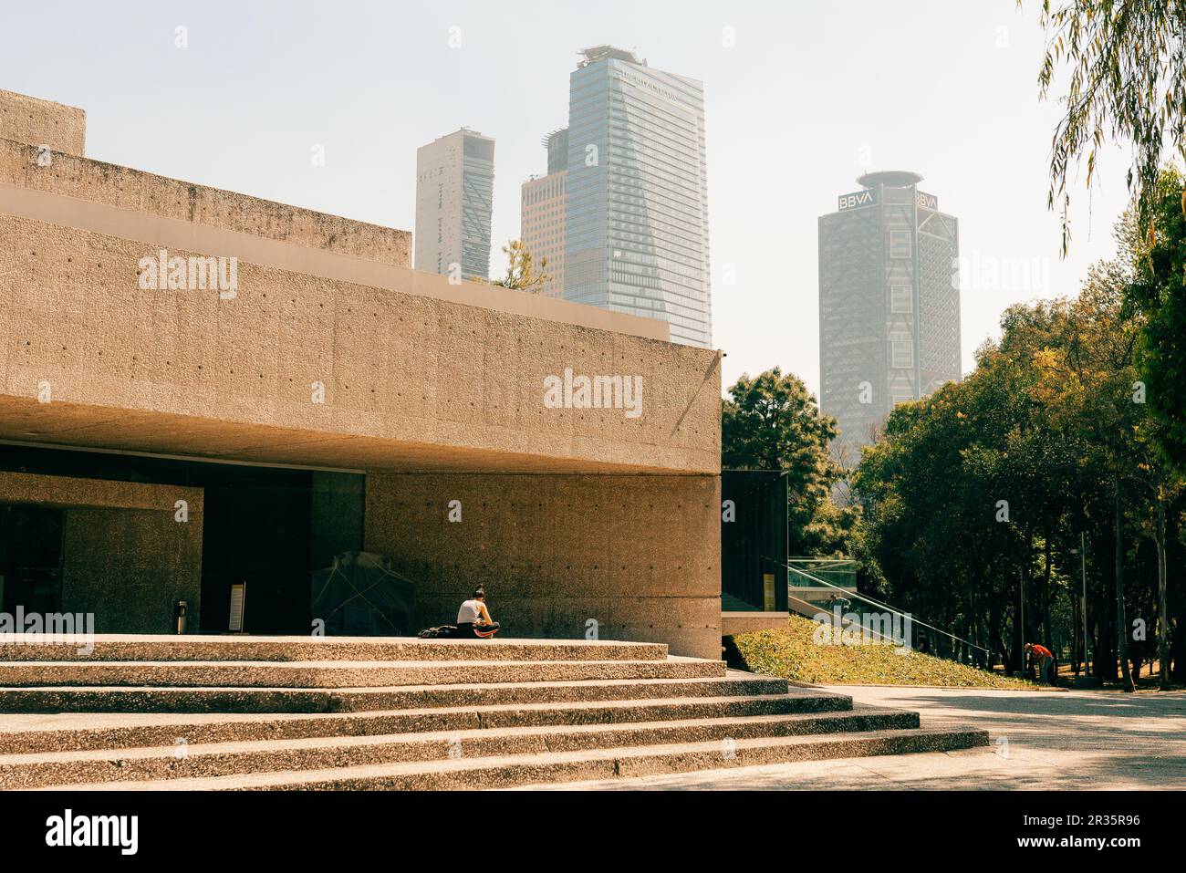 Mexico City, CDMX, Mexico - may 2023 Facade of the Rufino Tamayo Museum ...