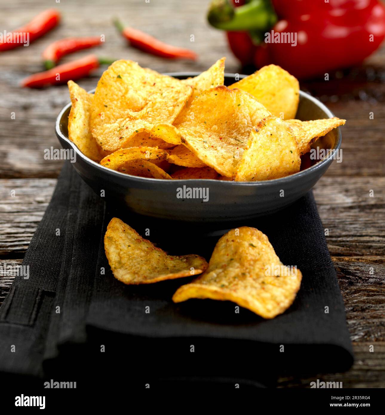 A bowl of chilli crisps Stock Photo - Alamy