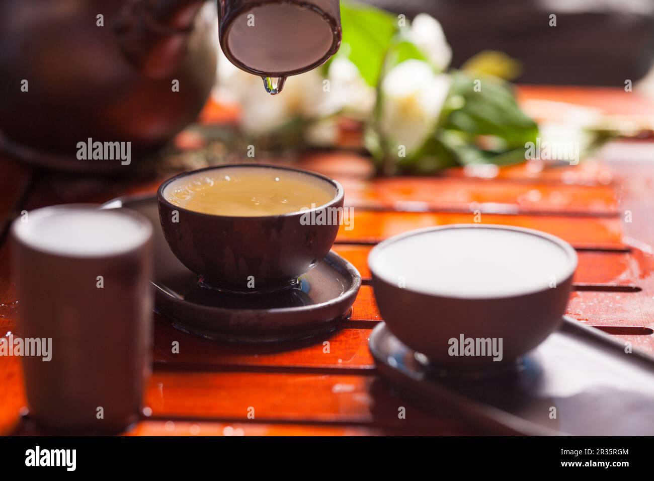 Chinese tea ceremony Stock Photo - Alamy
