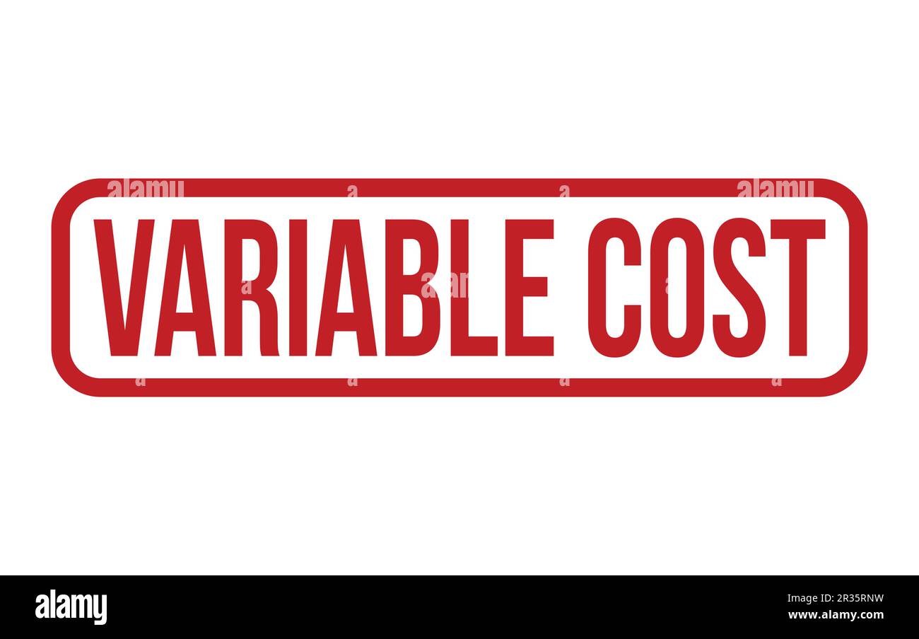 Red Variable Cost Rubber Stamp Seal Vector Stock Vector Image & Art - Alamy