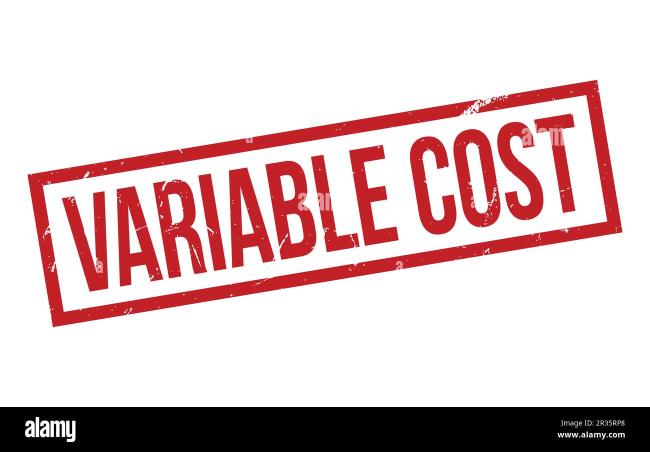 Red Variable Cost Rubber Stamp Seal Vector Stock Vector Image & Art - Alamy