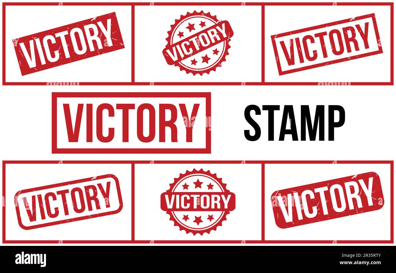 Victory stamp Stock Vector Images - Alamy