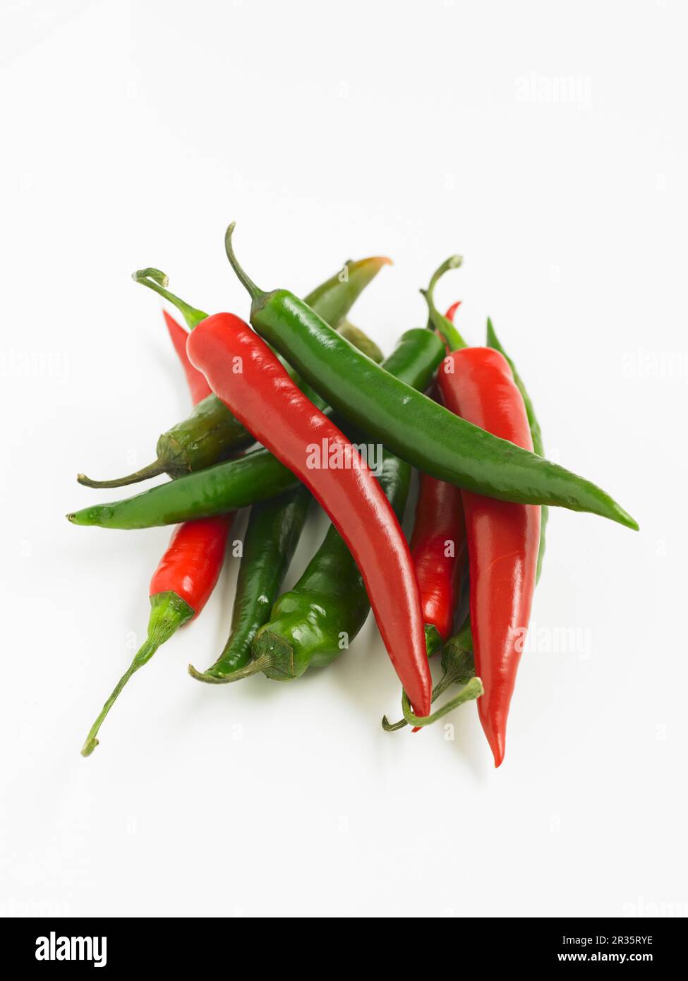 Red and green chillies Stock Photo - Alamy