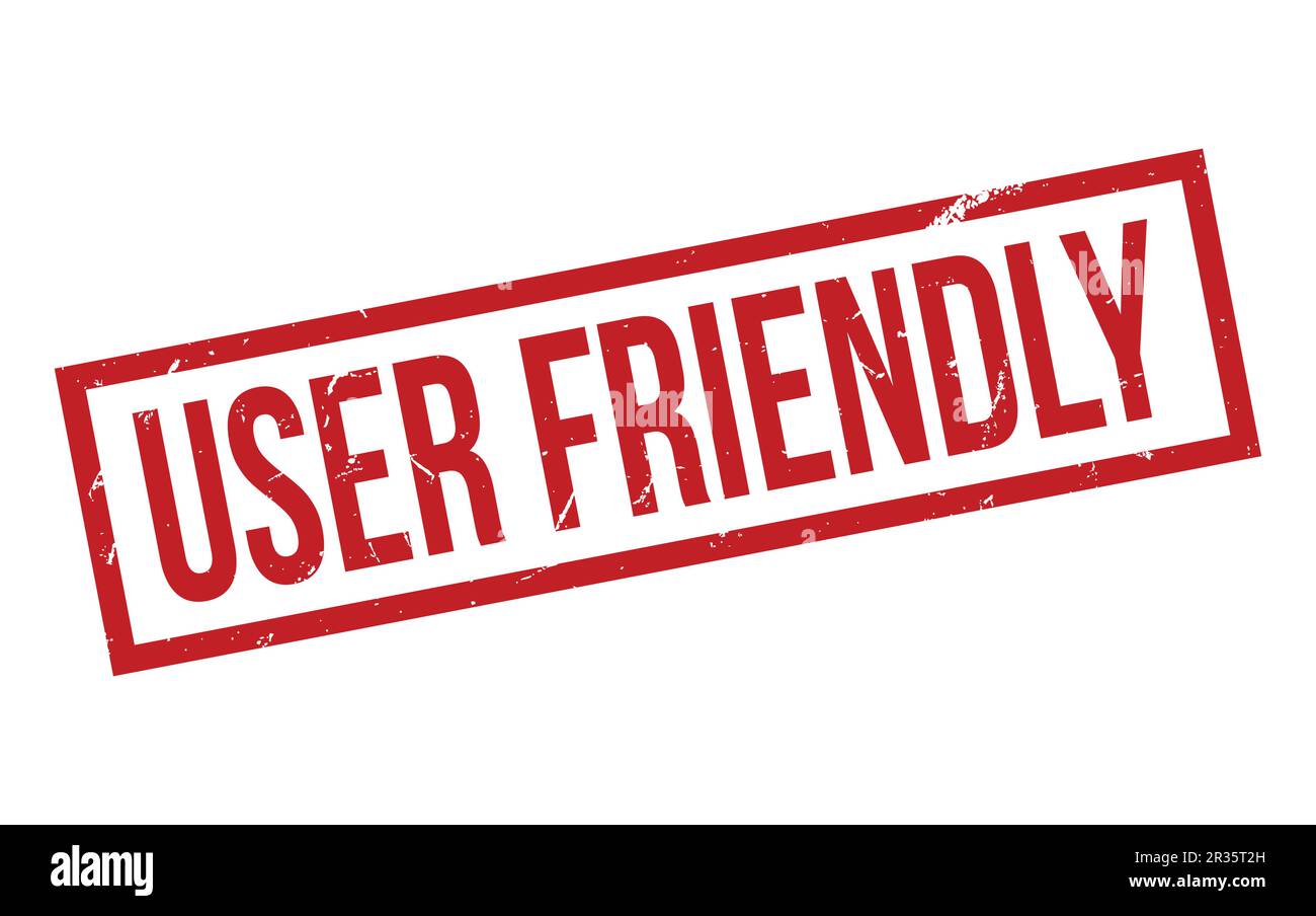 Red User Friendly Rubber Stamp Seal Vector Stock Vector Image & Art - Alamy