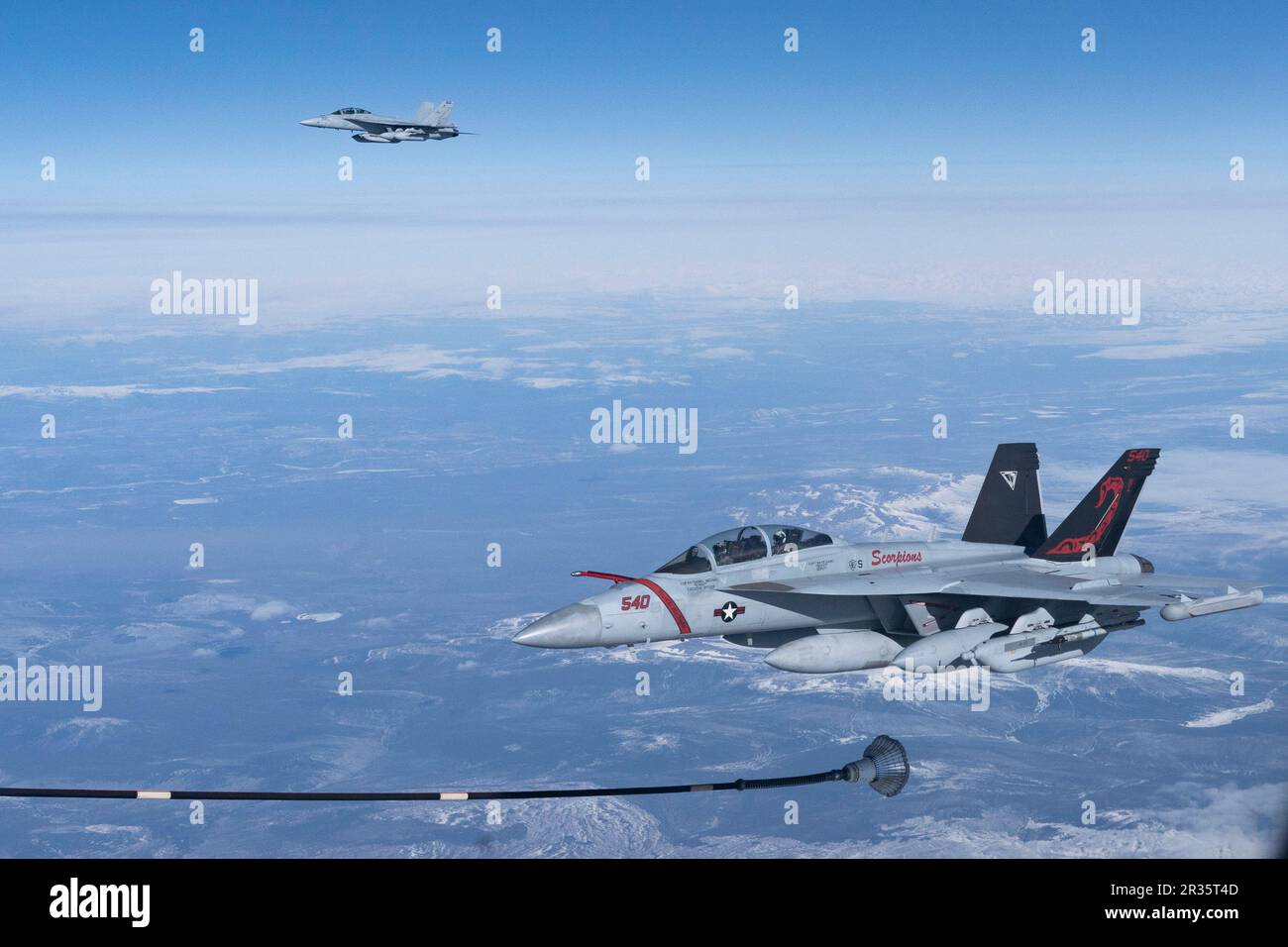 A U.S. Navy EA-18G Growler assigned to the Electronic Attack Squadron ...