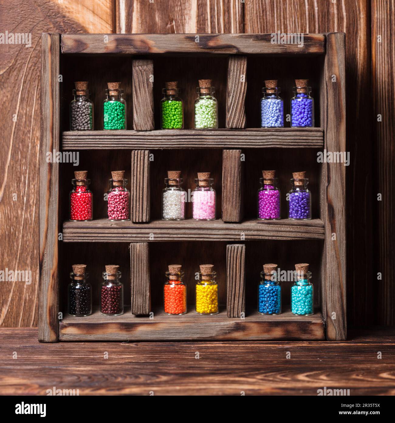 Box with beads Stock Photo - Alamy