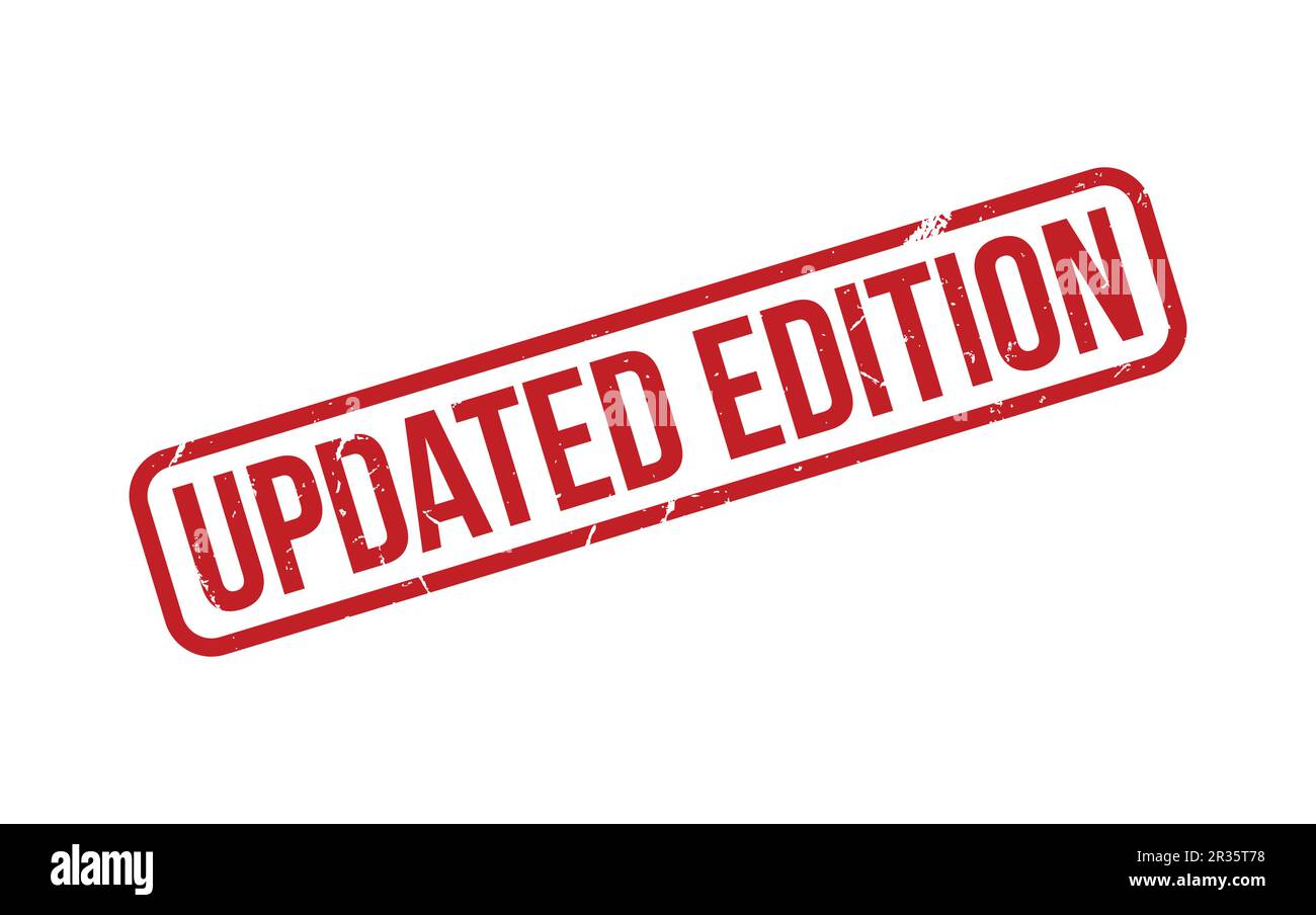 Updated edition stamp hi-res stock photography and images - Alamy