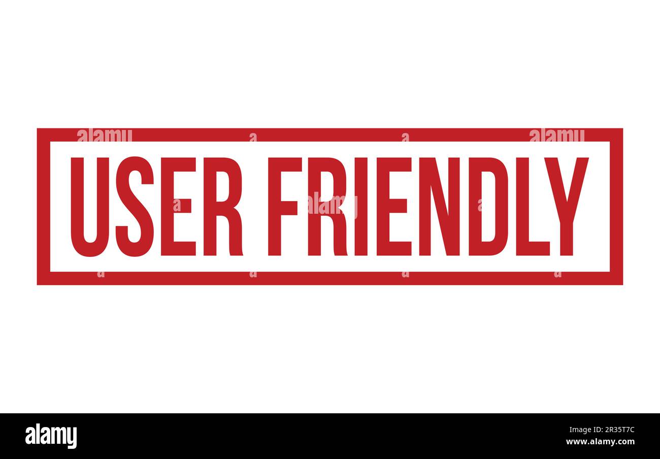 Red User Friendly Rubber Stamp Seal Vector Stock Vector Image & Art - Alamy