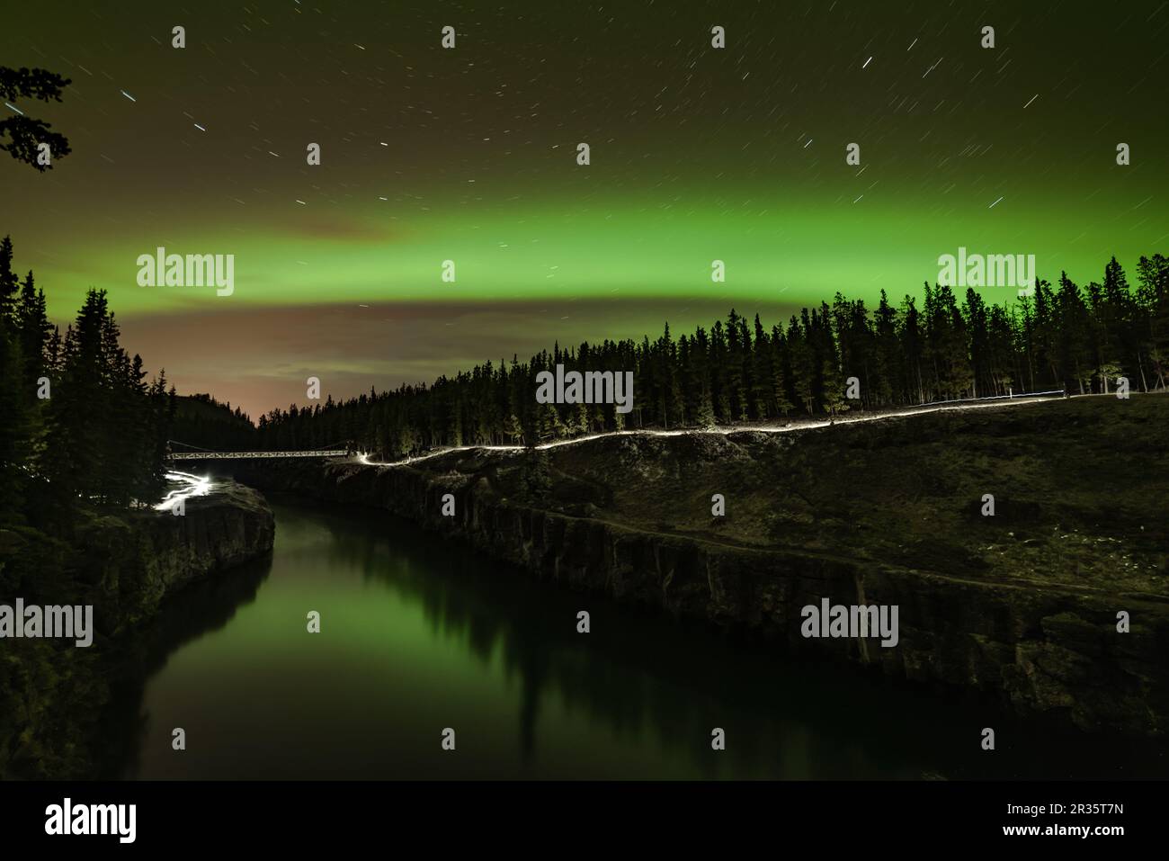 Northern lights display seen in northern Canada, Yukon Territory ...