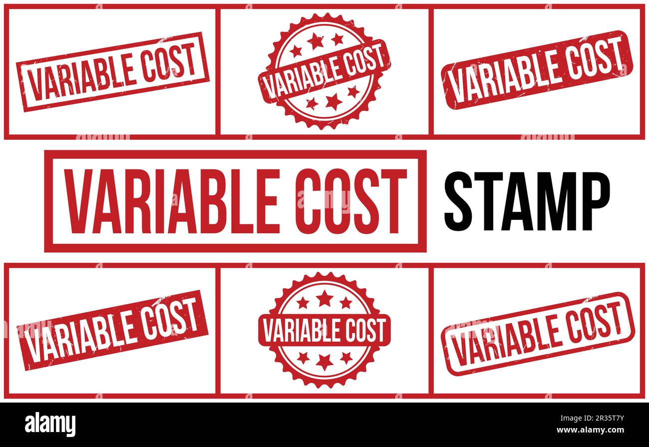 Variable Cost rubber grunge stamp set vector Stock Vector Image & Art - Alamy