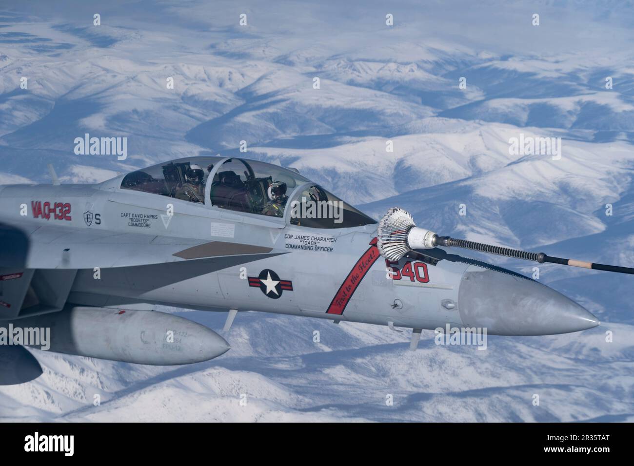 A U.S. Navy EA-18G “Growler” assigned to the Electronic Attack Squadron ...
