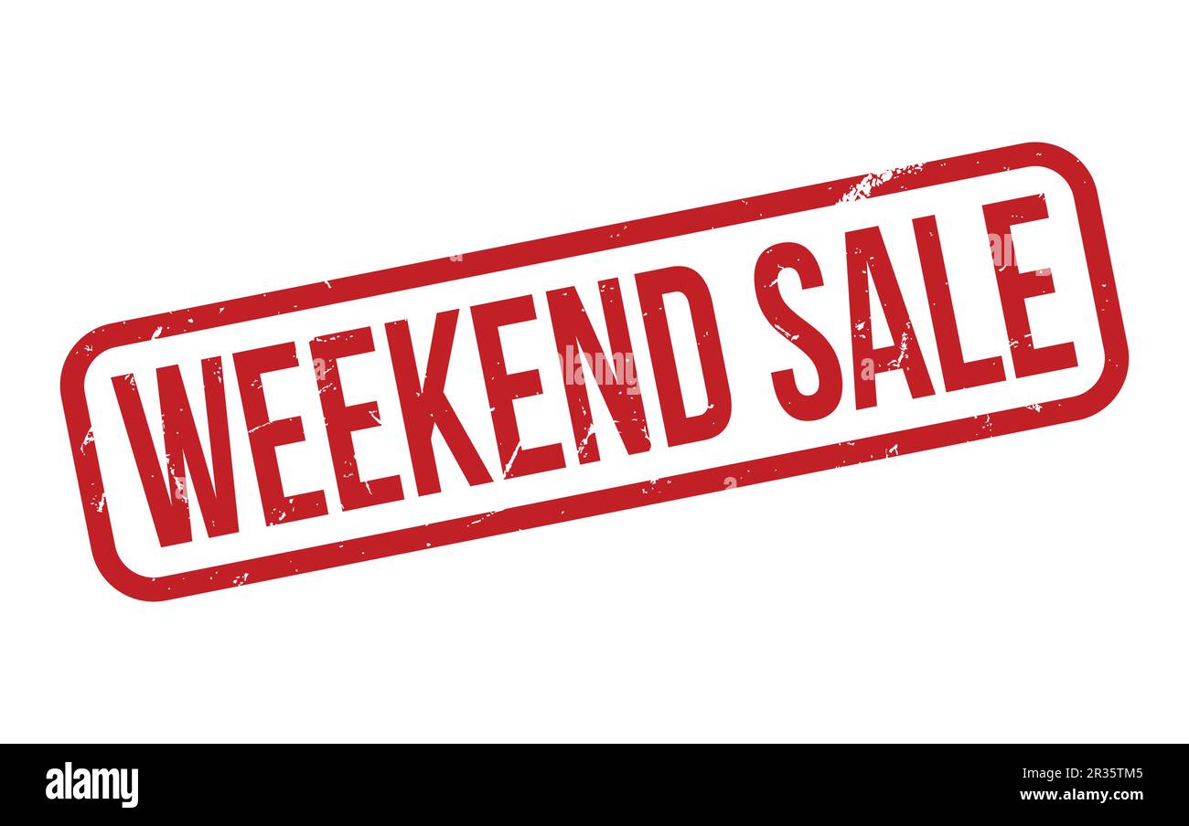 Red Weekend Sale Rubber Stamp Seal Vector Stock Vector Image & Art - Alamy