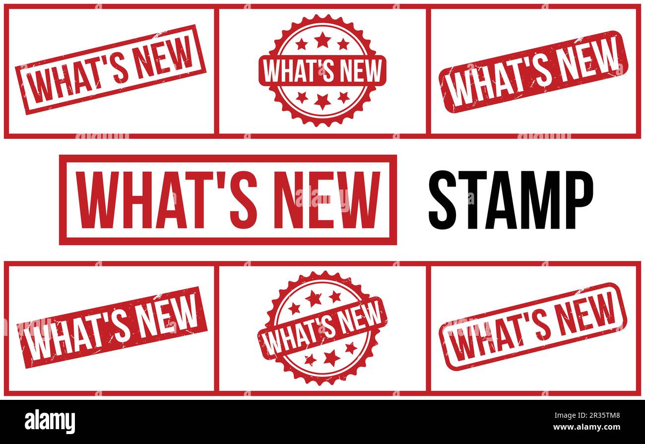 What’s New rubber grunge stamp seal vector Stock Vector Image & Art - Alamy