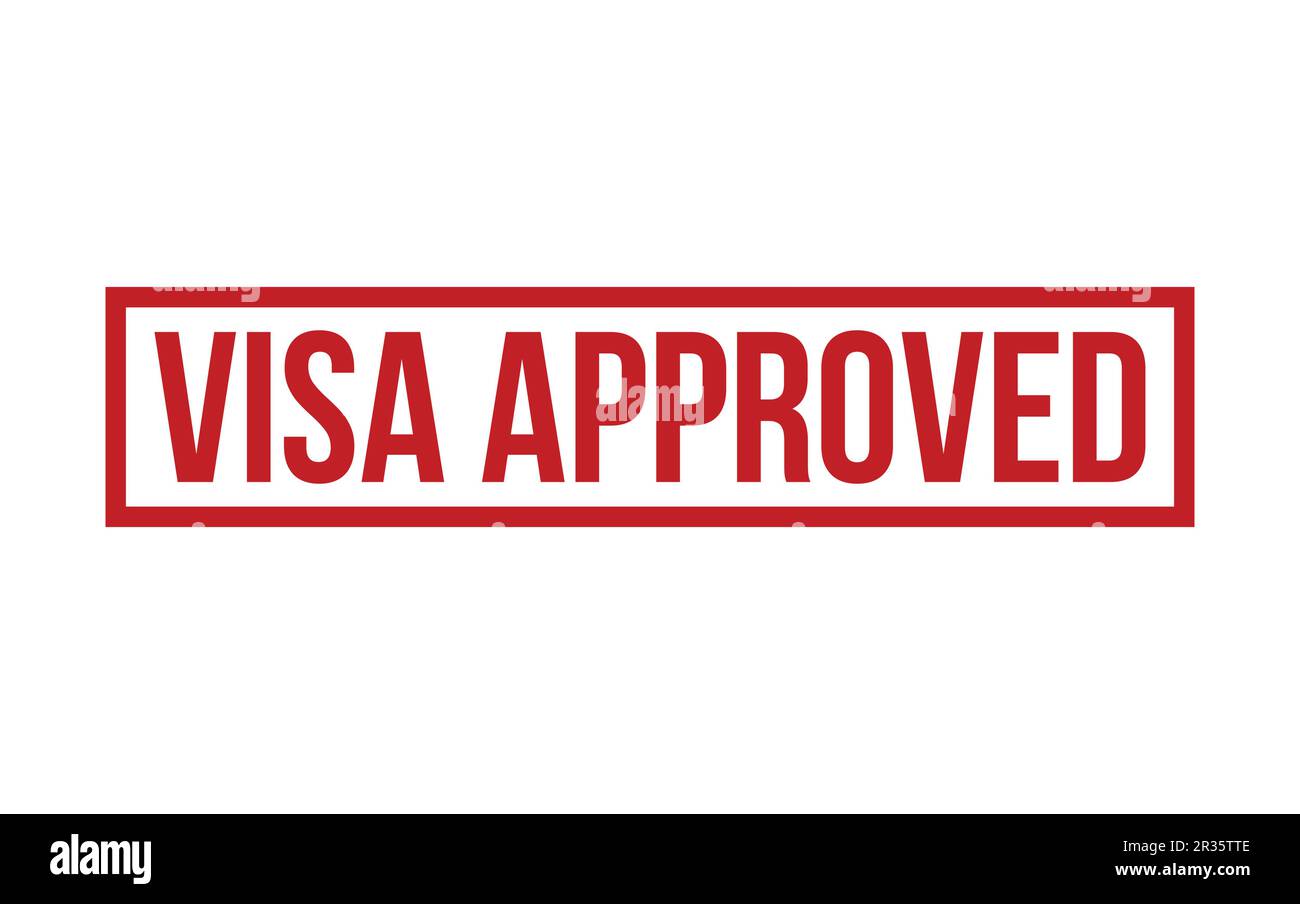 Red Visa Approved Rubber Stamp Seal Vector Stock Vector Image & Art - Alamy