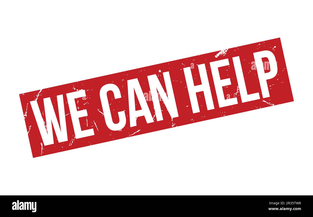 We Can Help Rubber Stamp Seal Vector Stock Vector Image & Art - Alamy