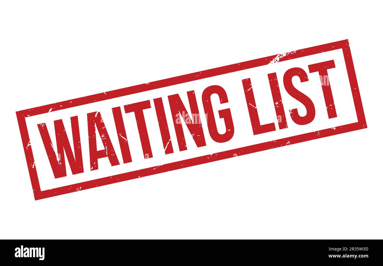 Red Waiting List Rubber Stamp Seal Vector Stock Vector Image & Art - Alamy