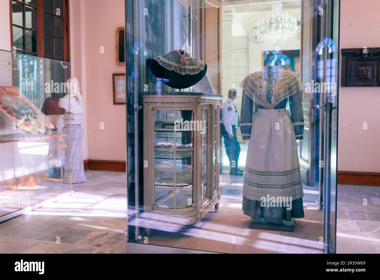 Mexico City, FEB 2023 Interior view of the historical castle ...