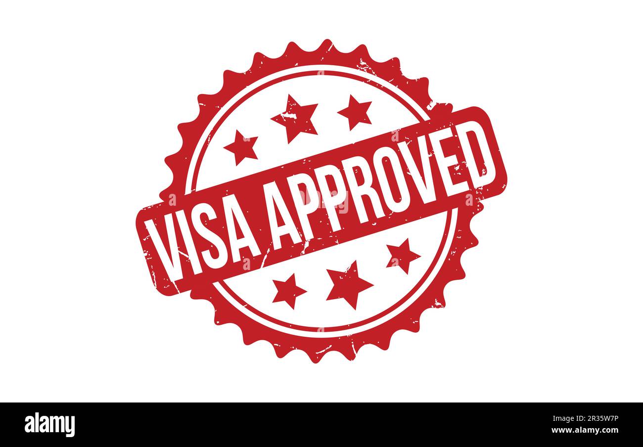 Red Visa Approved Rubber Stamp Seal Vector Stock Vector Image & Art - Alamy