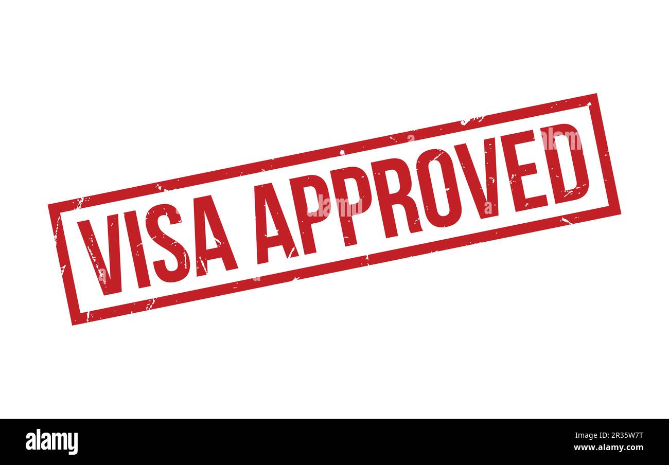 Visa approved seal Stock Vector Images - Alamy