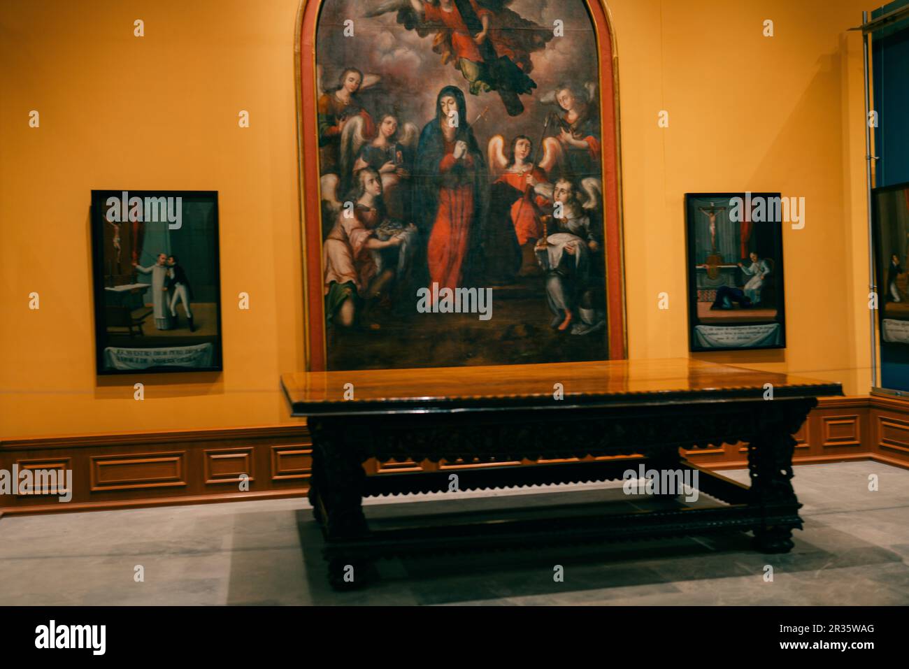 Mexico City, FEB 2023 Interior view of the historical castle ...