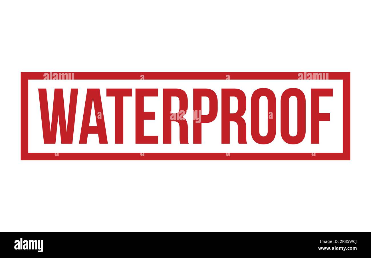 Red Waterproof Rubber Stamp Seal Vector Stock Vector Image & Art - Alamy