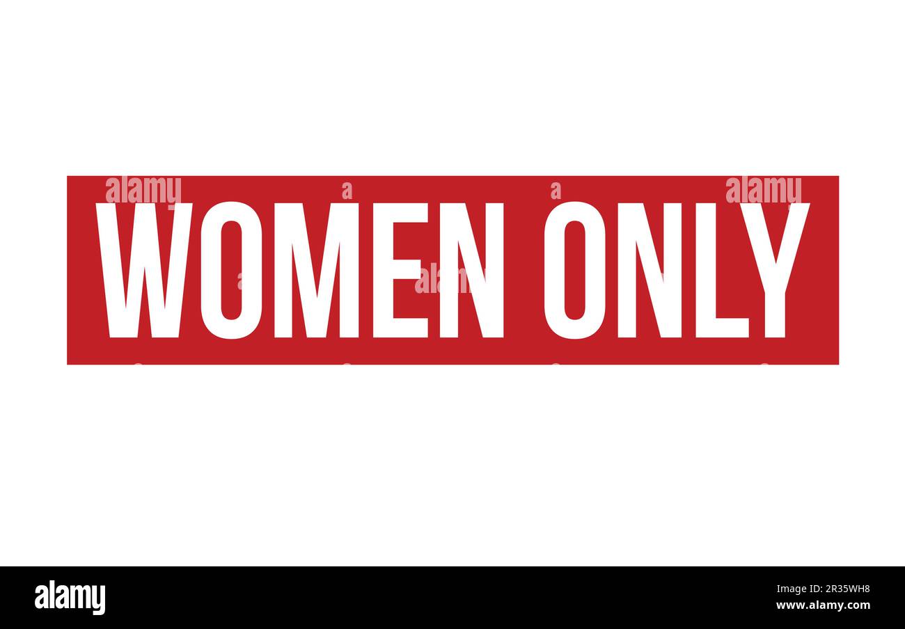 Women Only Rubber Stamp Seal Vector Stock Vector Image & Art - Alamy