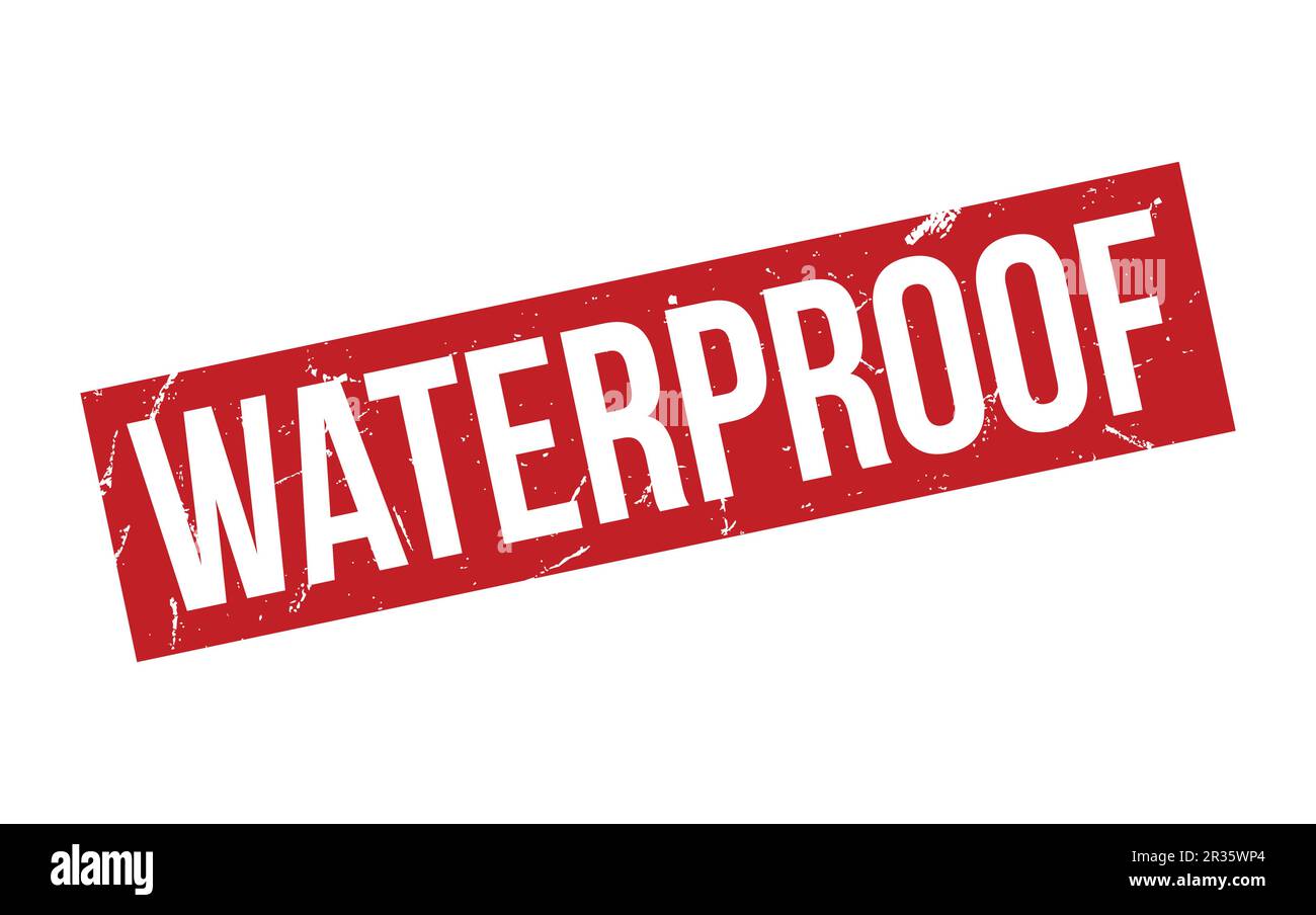 Red Waterproof Rubber Stamp Seal Vector Stock Vector Image & Art - Alamy