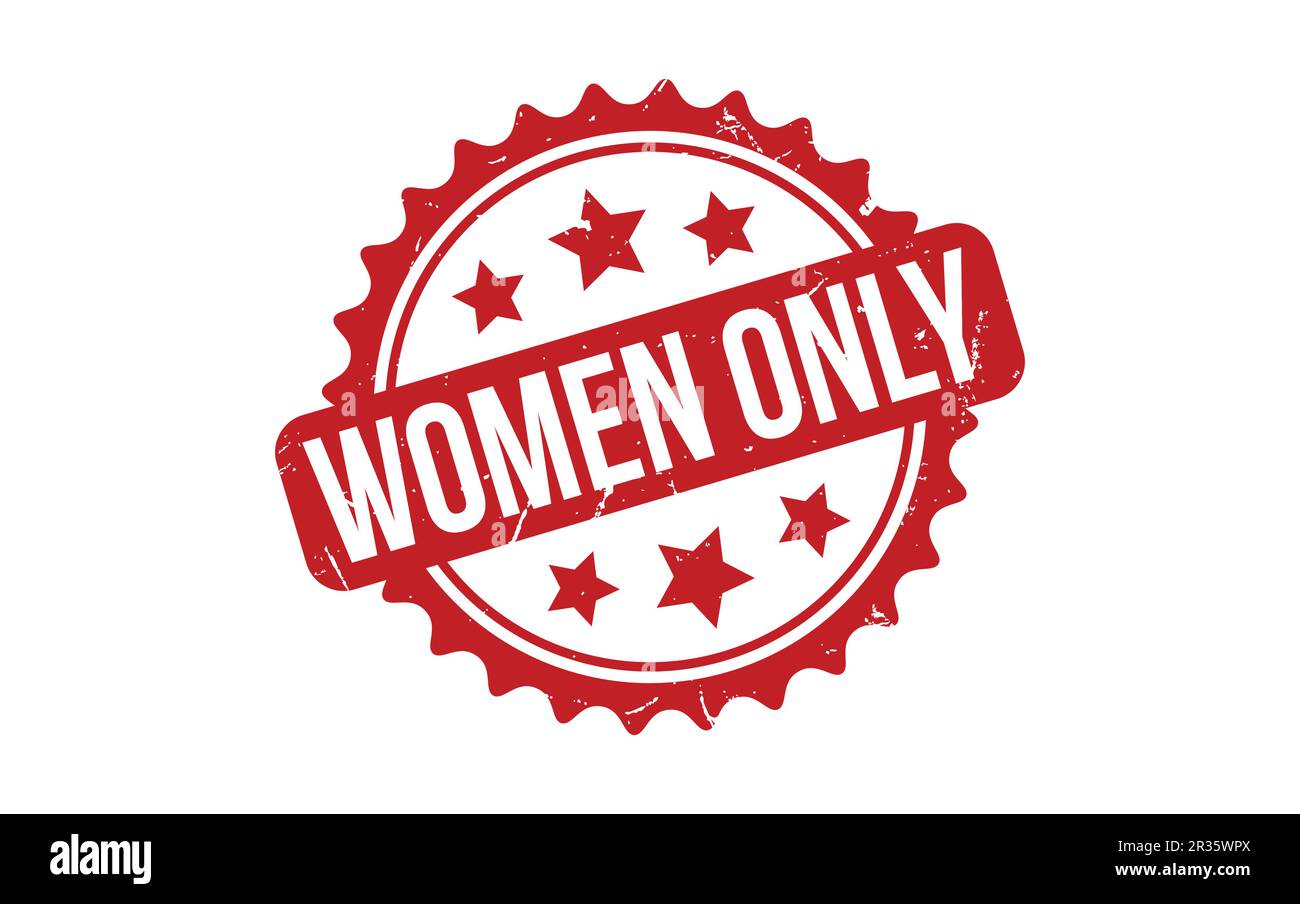 Red Women Only Rubber Stamp Seal Vector Stock Vector Image & Art - Alamy