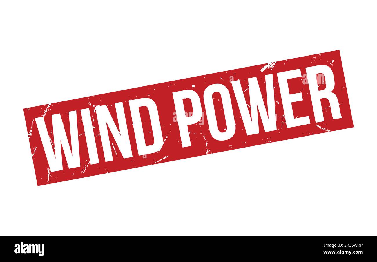 Wind power rubber stamp hi-res stock photography and images - Alamy