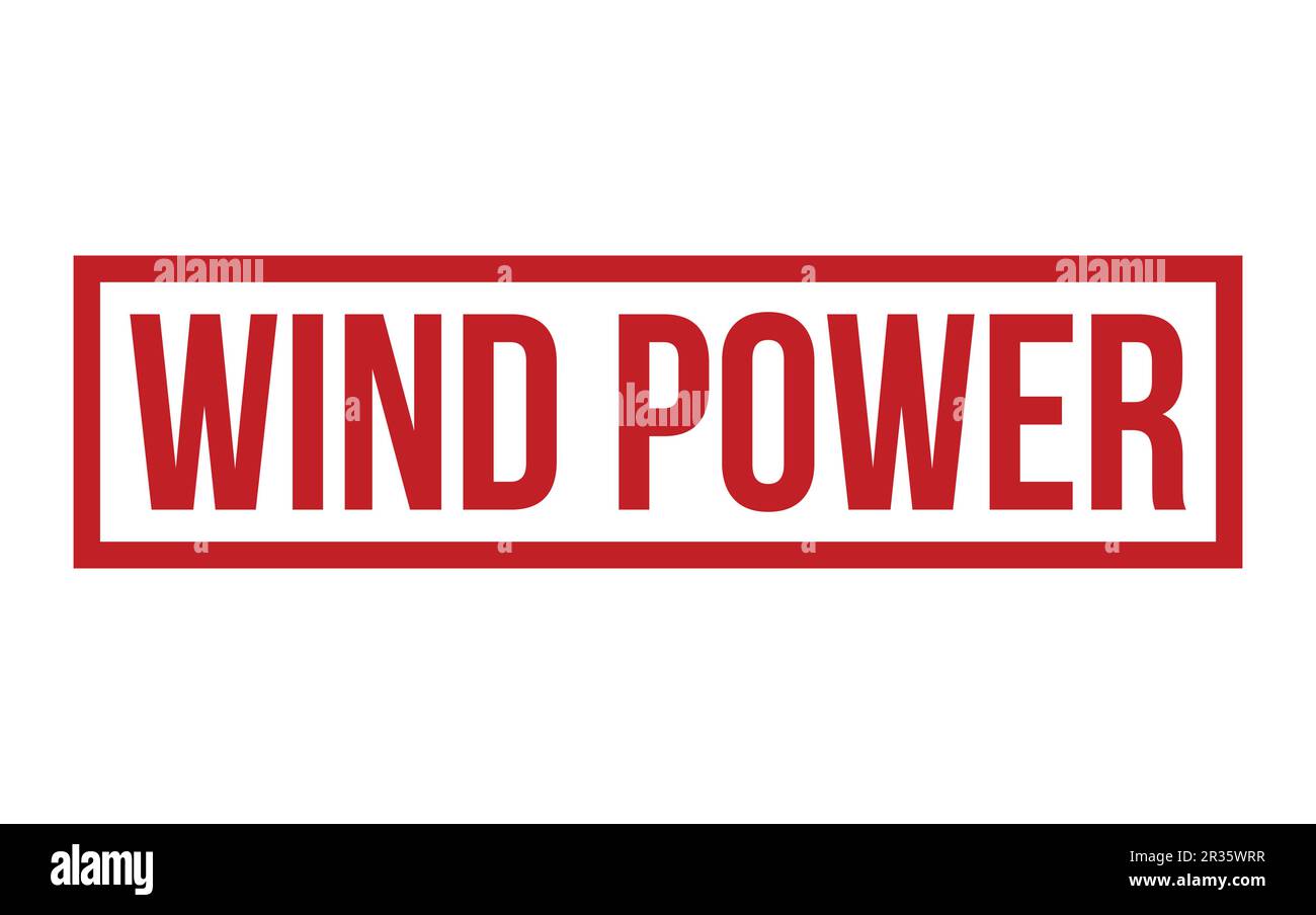 Red Wind Power Rubber Stamp Seal Vector Stock Vector Image & Art - Alamy