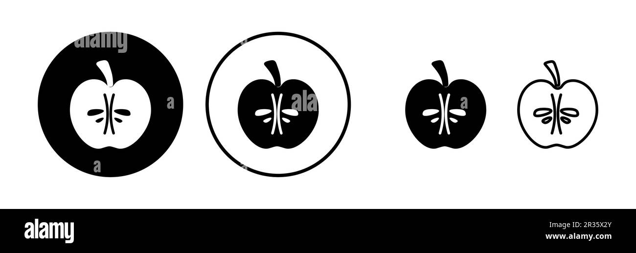Apple icon vector. apple symbol Stock Vector Image & Art - Alamy