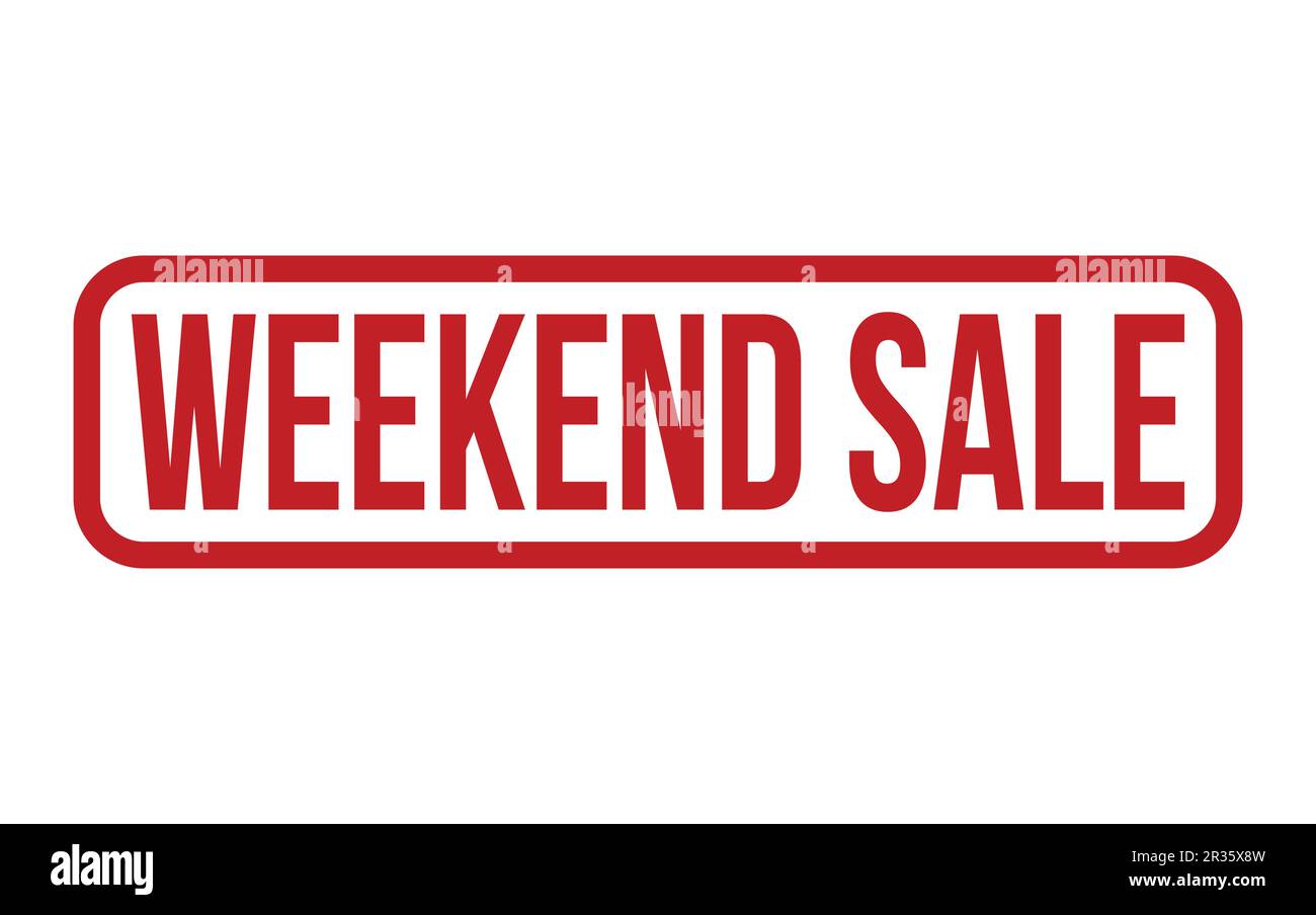 Red Weekend Sale Rubber Stamp Seal Vector Stock Vector Image & Art - Alamy