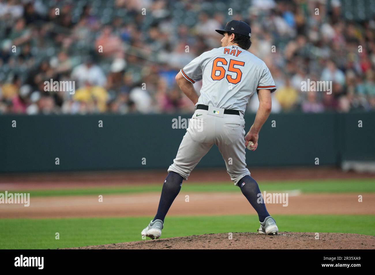 Salt Lake UT, USA. 20th May, 2023. Las Vegas pitcher Trevor May (65 ...