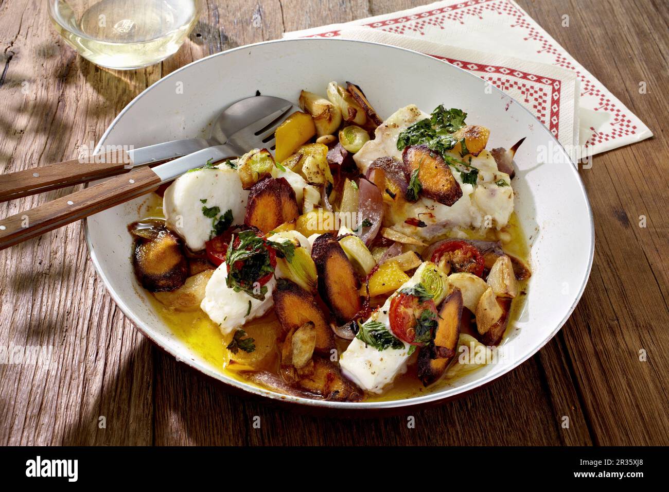 Baked cod vegetables hi-res stock photography and images - Alamy