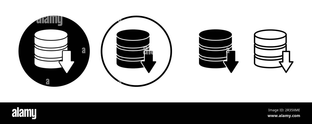 Database Icon Vector Server Icon Storage Stock Vector Image And Art Alamy