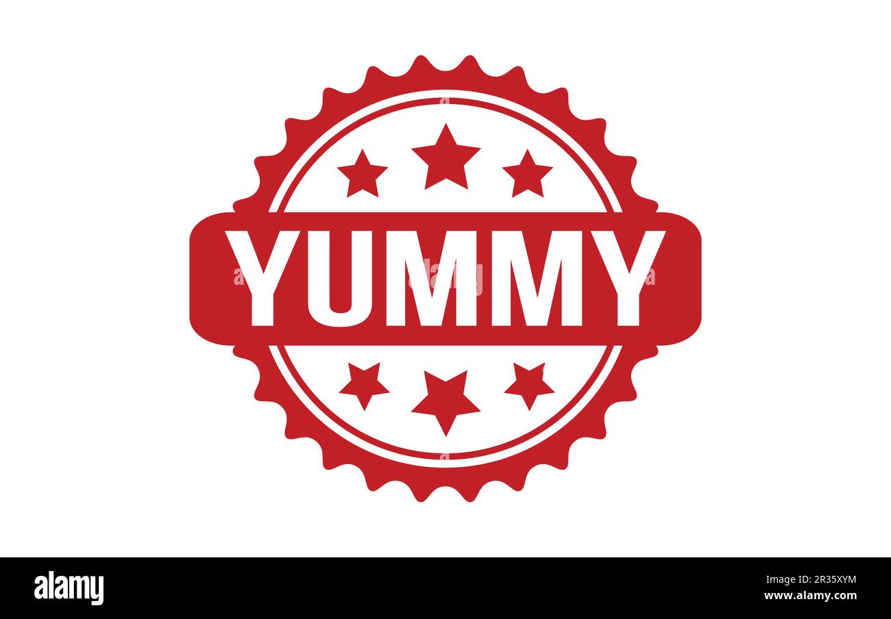 Red Yummy Rubber Stamp Seal Vector Stock Vector Image & Art - Alamy