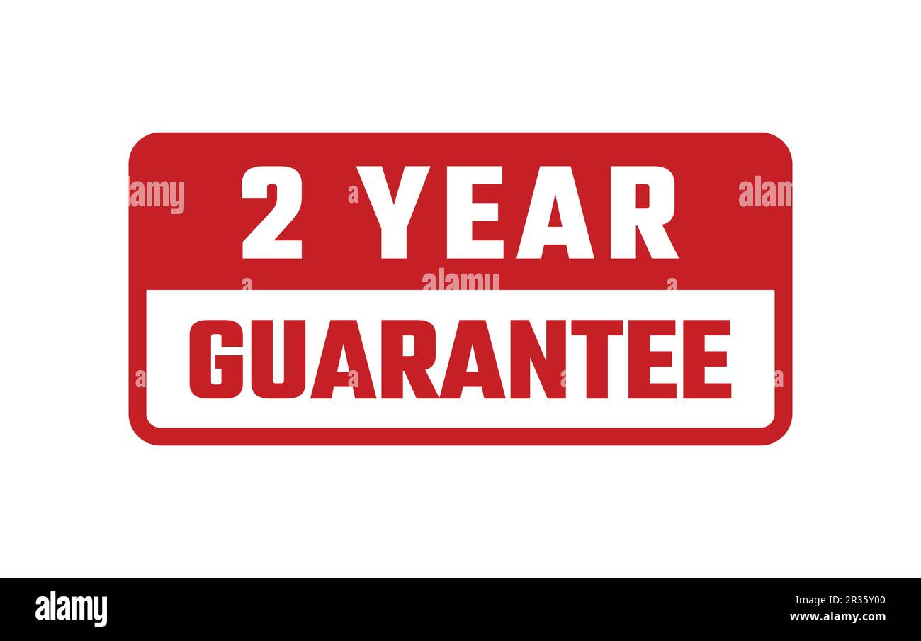 2 Year Guarantee Rubber Stamp Stock Vector Image & Art - Alamy