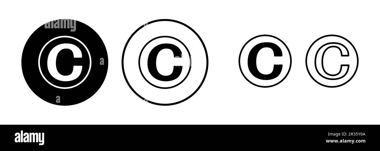 Copyright icon vector. copyright symbol Stock Vector Image & Art - Alamy