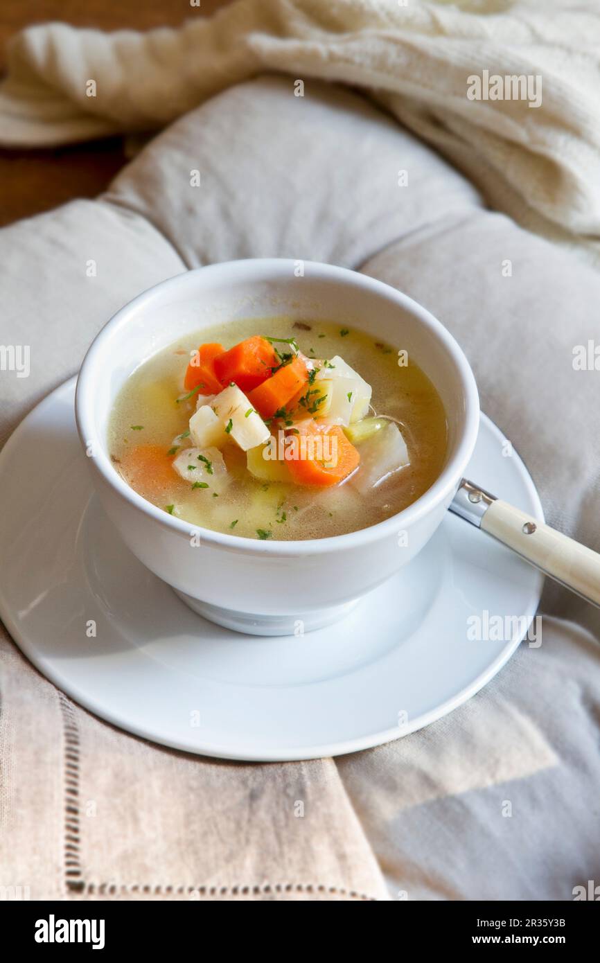 Root vegetable soup Stock Photo - Alamy