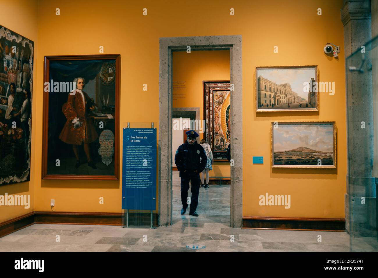 Mexico City, FEB 2023 Interior view of the historical castle ...